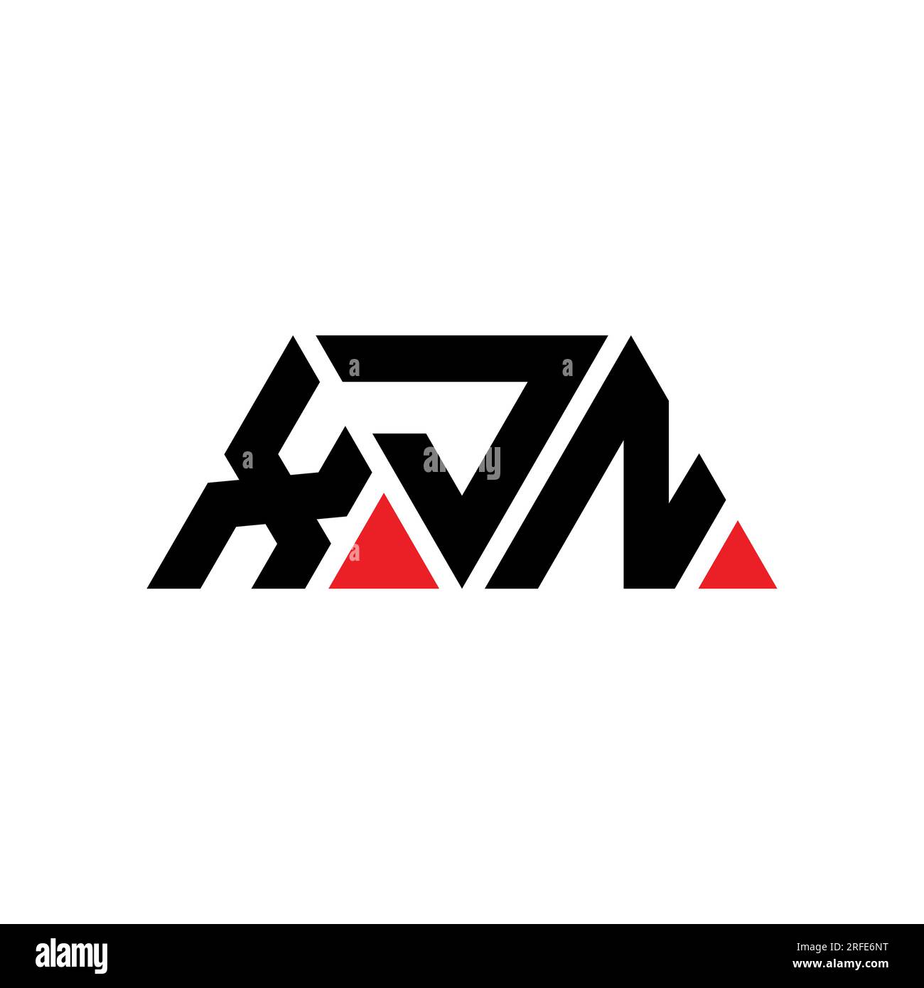 XJN triangle letter logo design with triangle shape. XJN triangle logo ...