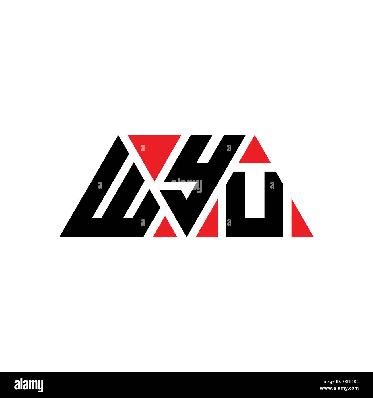 WYU triangle letter logo design with triangle shape. WYU triangle logo ...