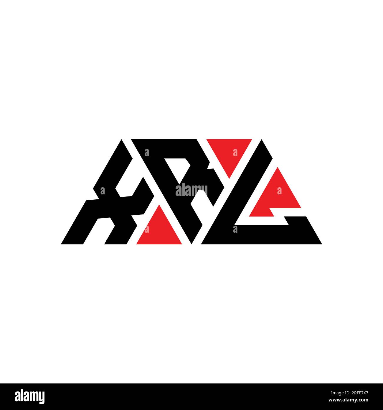 XRL triangle letter logo design with triangle shape. XRL triangle logo ...