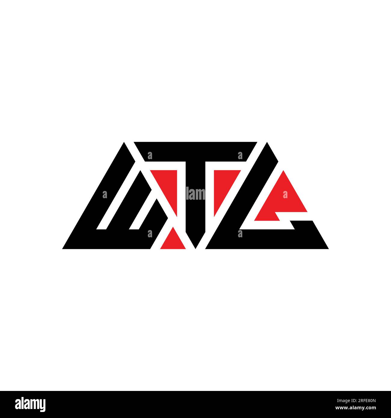 WTL triangle letter logo design with triangle shape. WTL triangle logo ...
