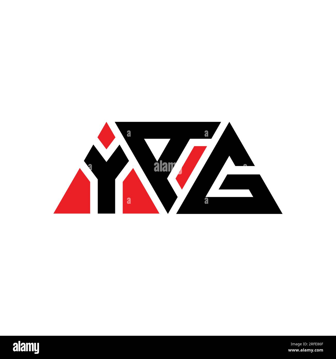 YAG triangle letter logo design with triangle shape. YAG triangle logo ...