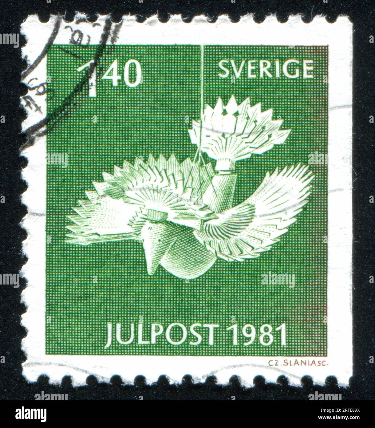 Sweden stamp bird hi-res stock photography and images - Alamy