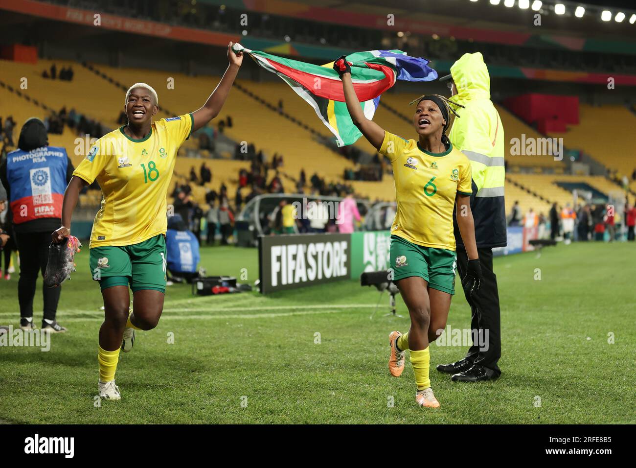 Wellington, New Zealand. 2nd Aug, 2023. (L-R) Sibulele HOLWENI, Noxolo ...