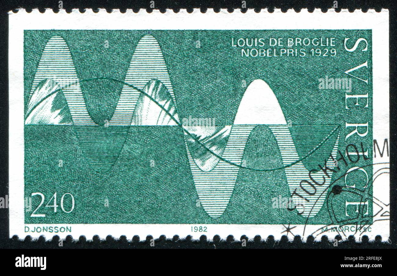 SWEDEN - CIRCA 1982: stamp printed by Sweden, shows Nobel Prizewinners ...