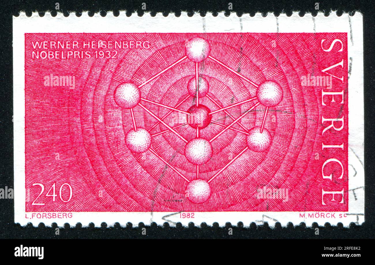 SWEDEN - CIRCA 1982: stamp printed by Sweden, shows Nobel Prizewinners ...