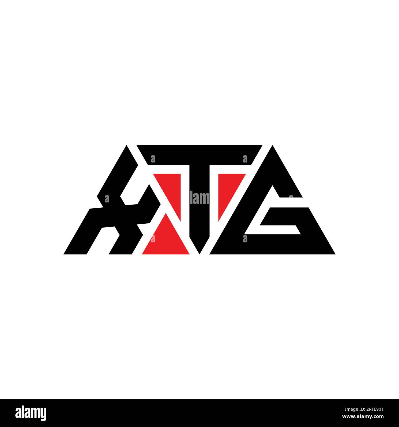 XTG triangle letter logo design with triangle shape. XTG triangle logo ...