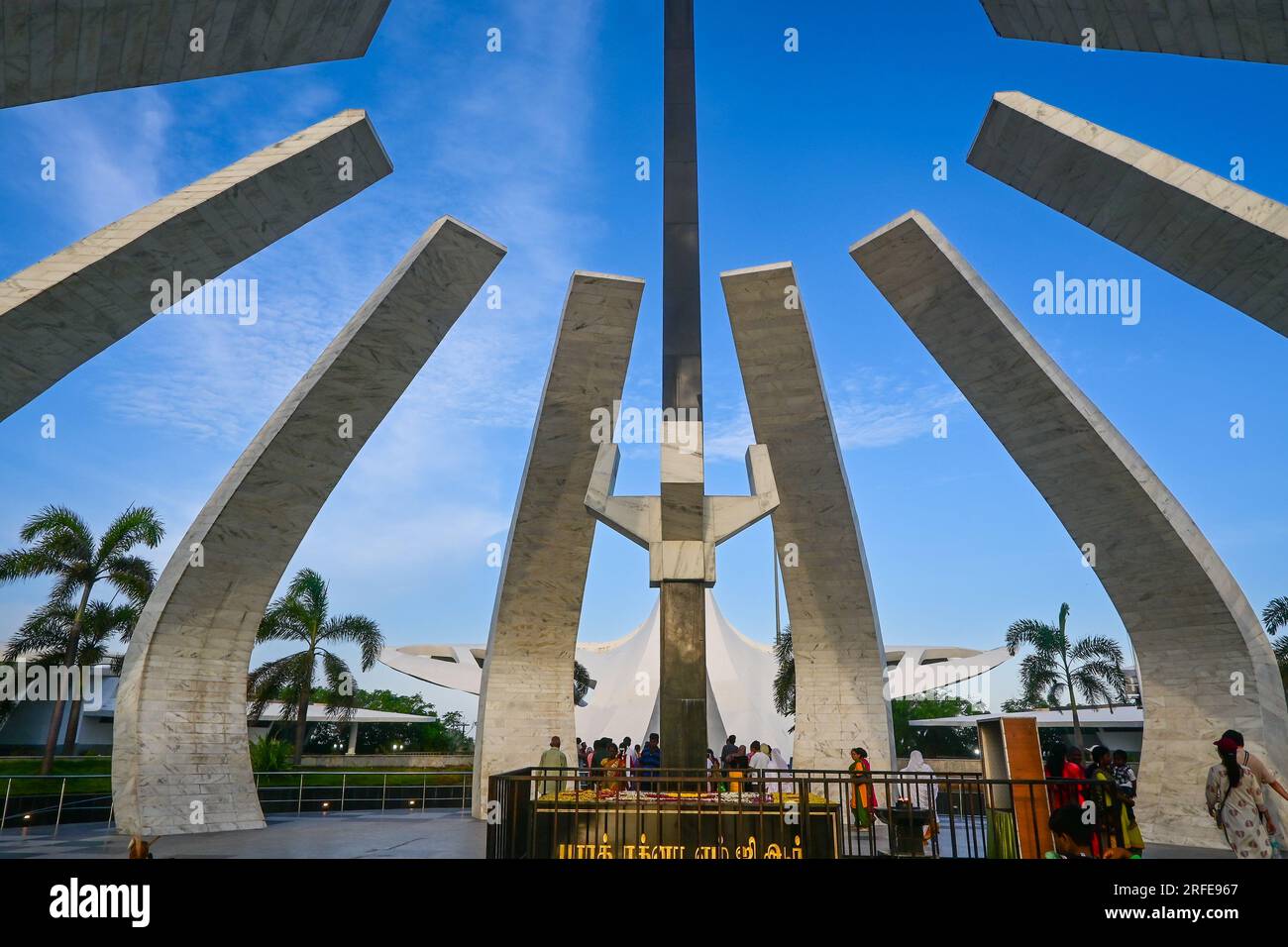 Chennai, India - July 14, 2023: M.G.R Memorial Complex. The memorial ...
