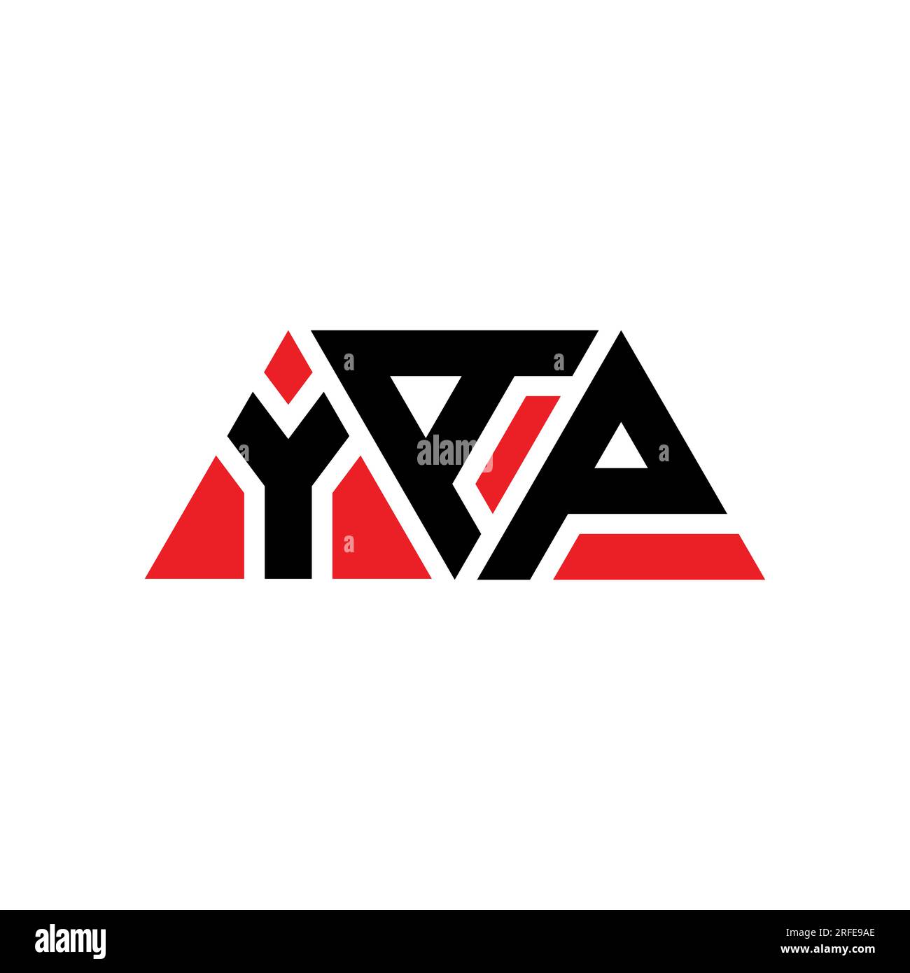 YAP triangle letter logo design with triangle shape. YAP triangle logo ...