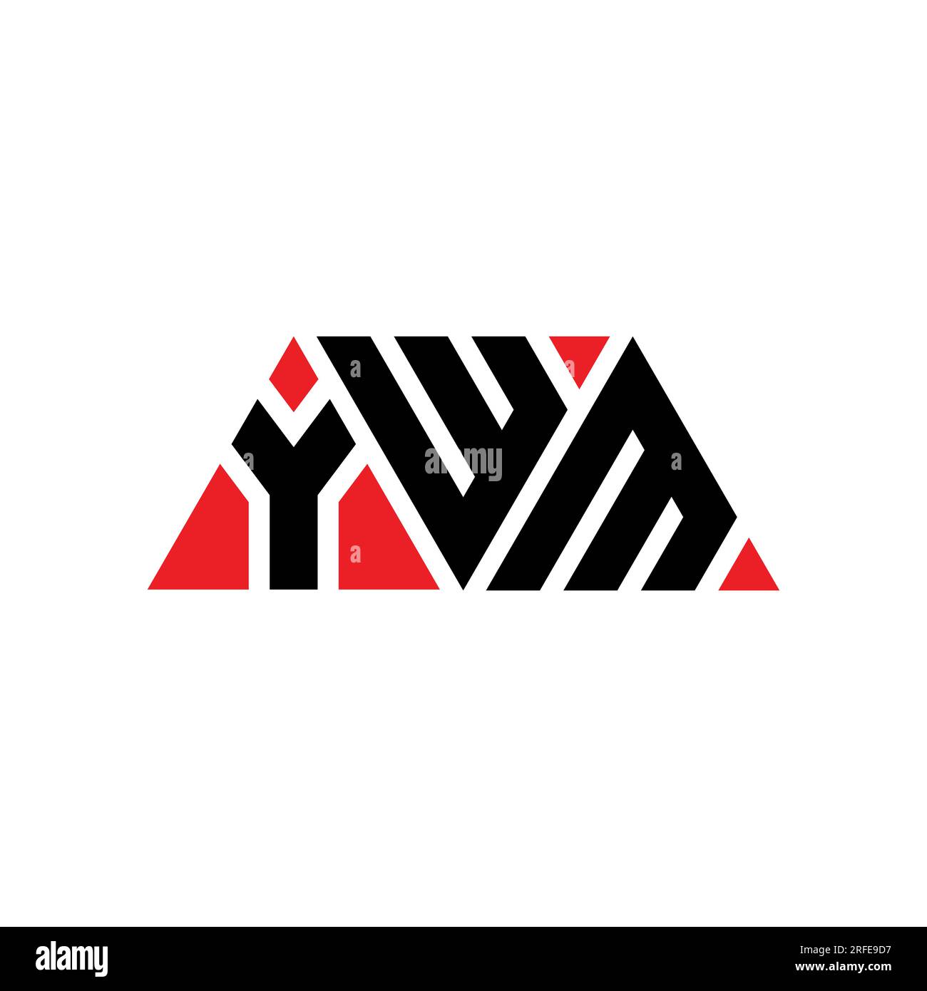 YWM triangle letter logo design with triangle shape. YWM triangle logo ...