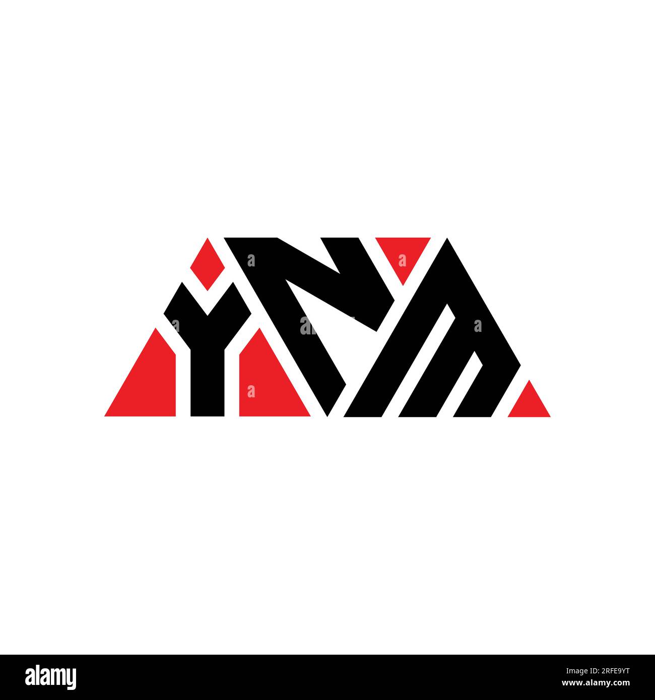 YNM triangle letter logo design with triangle shape. YNM triangle logo ...