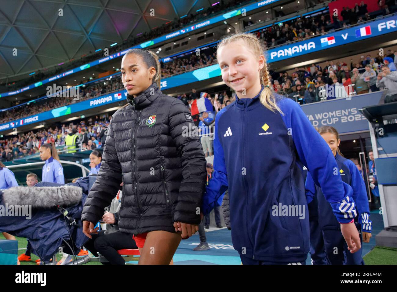Sydney, Australia. 02nd Aug, 2023. Emily Cedeno of Panama walk onto the ...