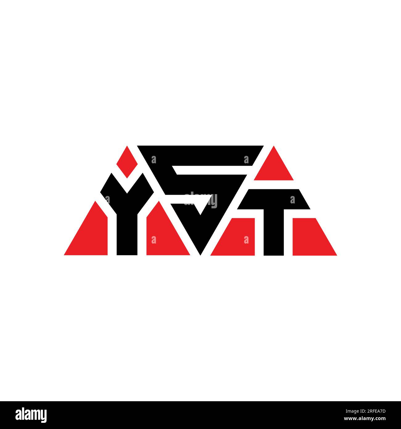 YST triangle letter logo design with triangle shape. YST triangle logo ...