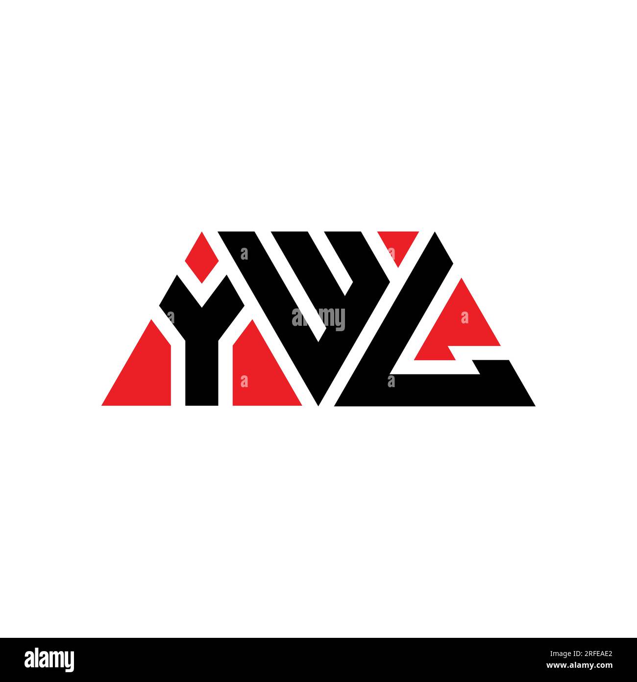 YWL triangle letter logo design with triangle shape. YWL triangle logo design monogram. YWL ...