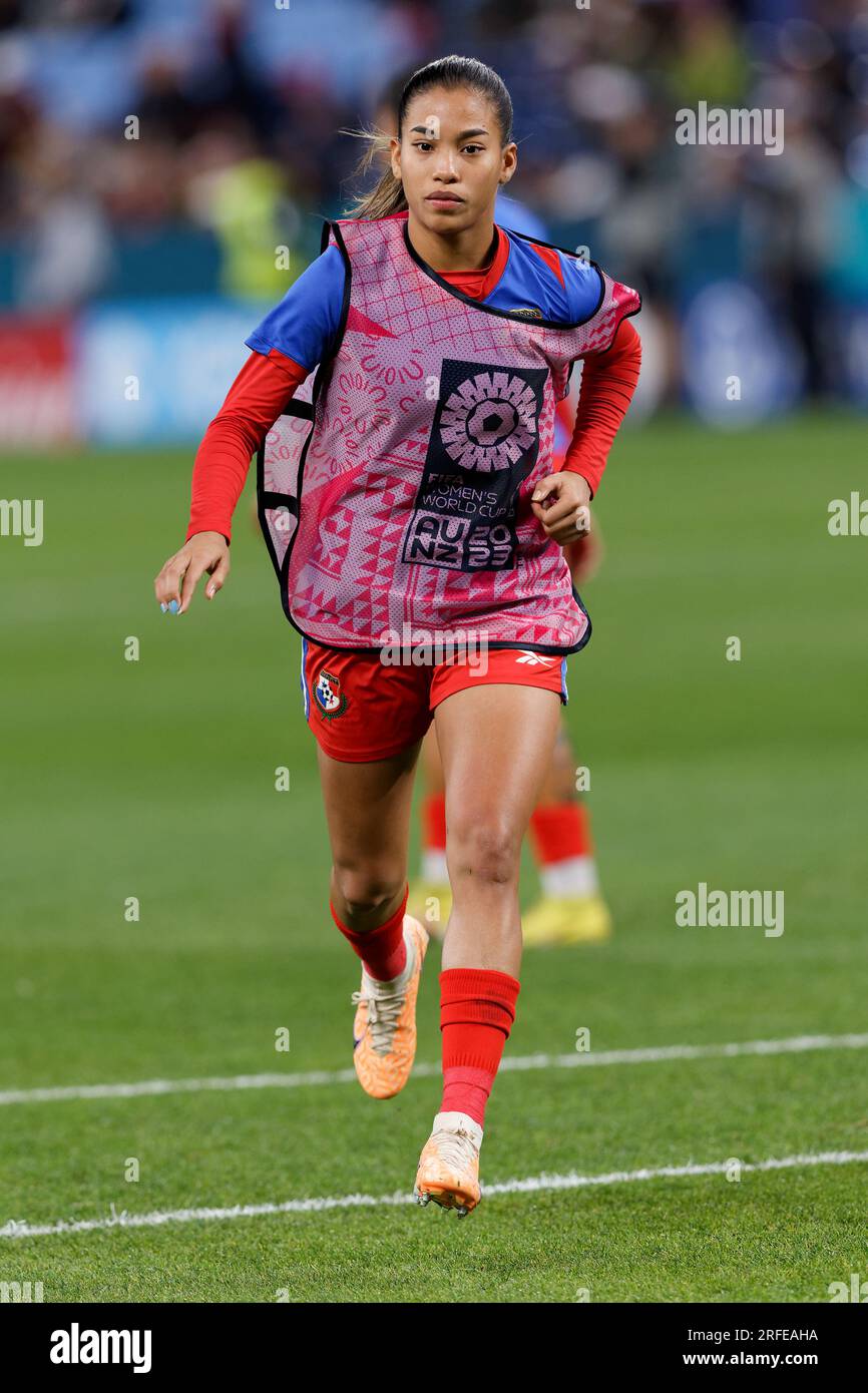 Sydney, Australia. 02nd Aug, 2023. Emily Cedeno of Panama warms up ...