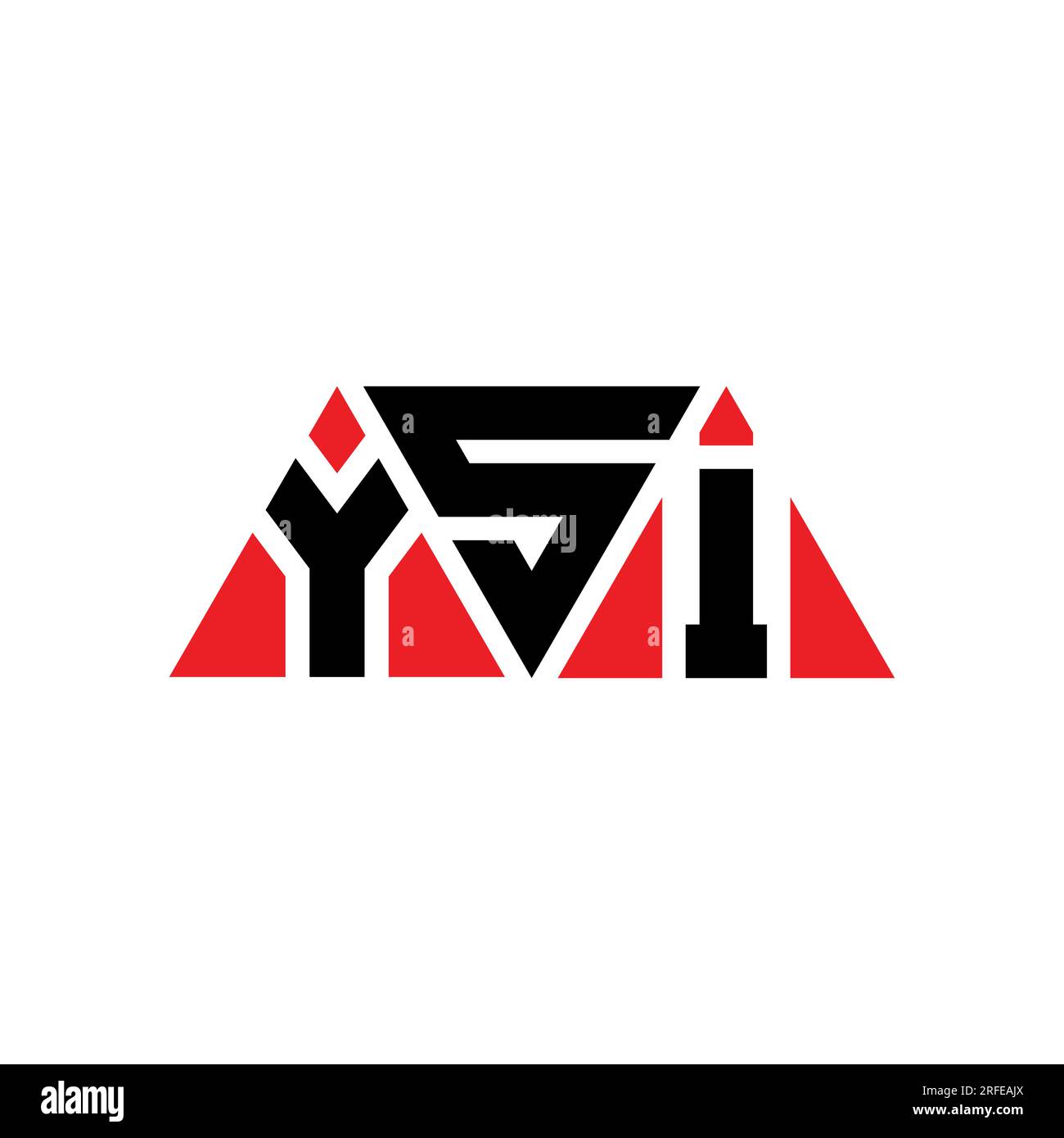 YSI triangle letter logo design with triangle shape. YSI triangle logo ...