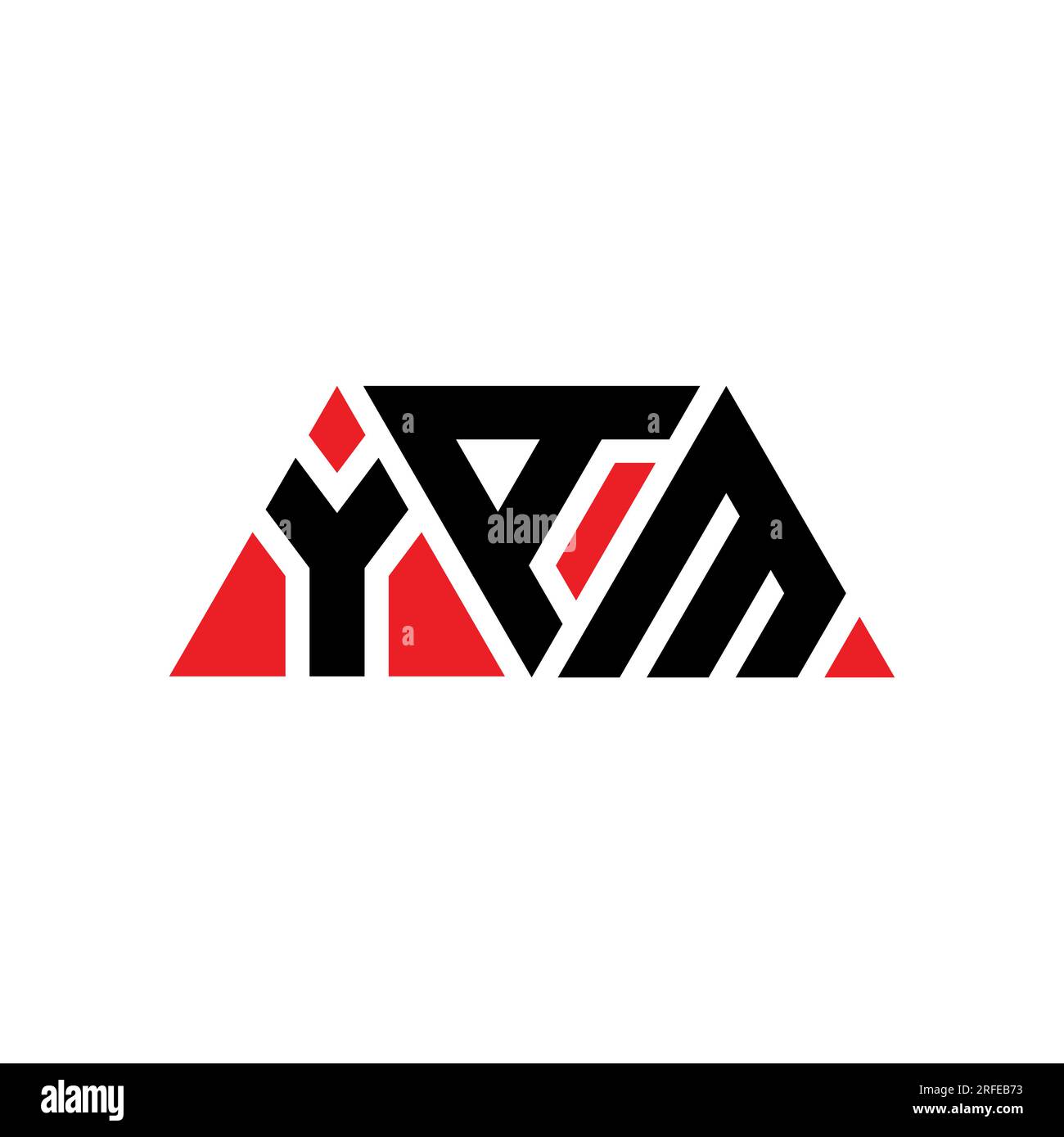 YAM triangle letter logo design with triangle shape. YAM triangle logo ...