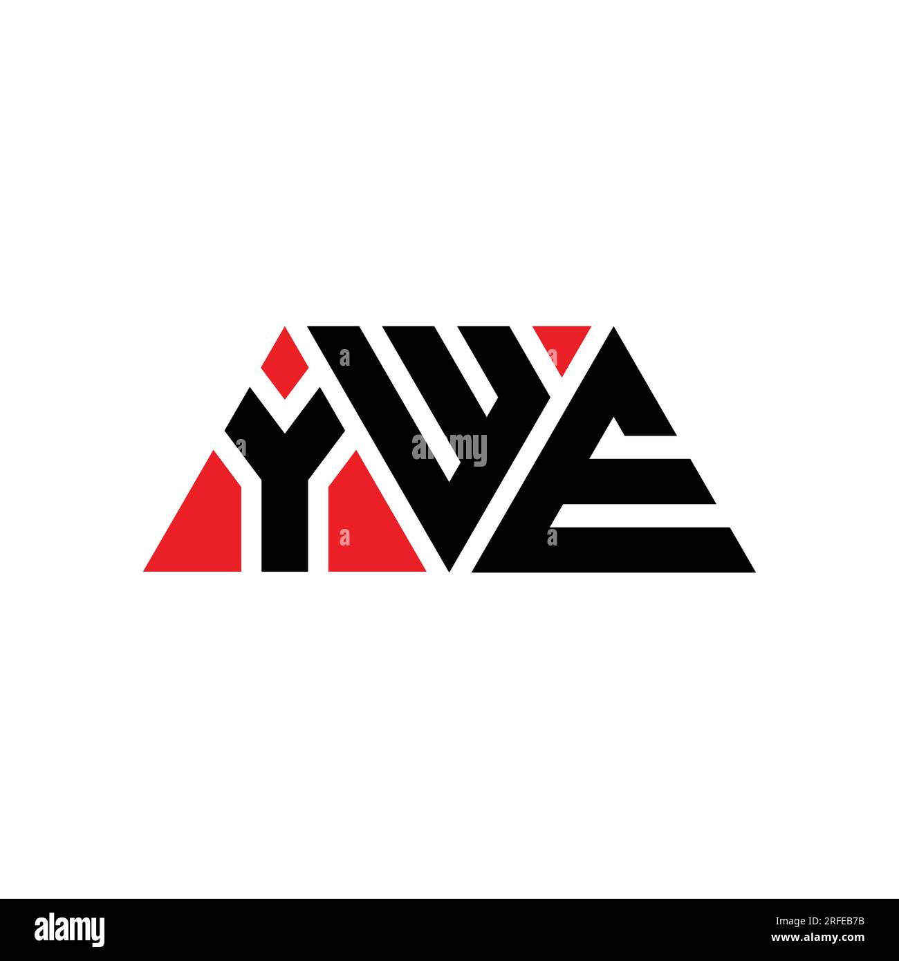 YWE triangle letter logo design with triangle shape. YWE triangle logo ...