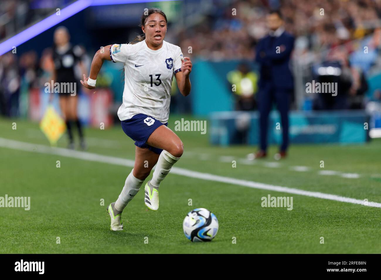 Sydney, Australia. 02nd Aug, 2023. Selma Bacha of France runs with the ...
