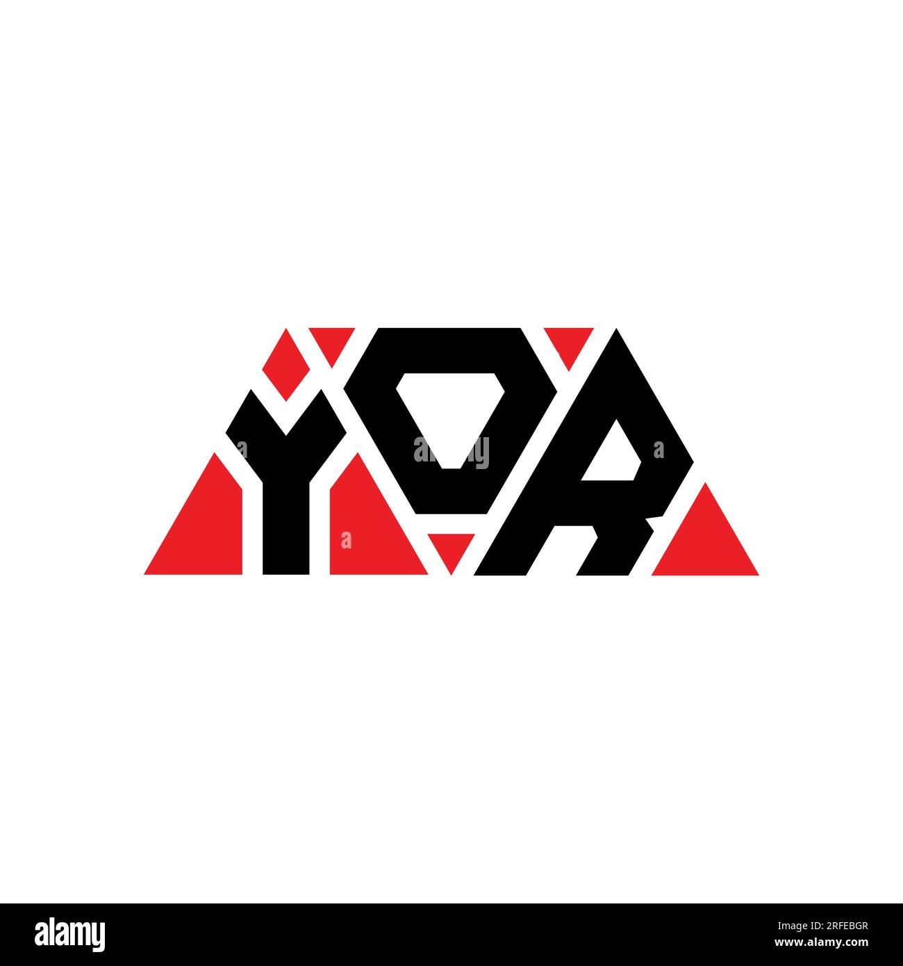 YOR triangle letter logo design with triangle shape. YOR triangle logo ...