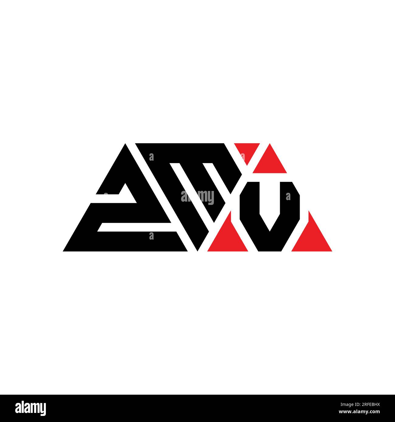 ZMV triangle letter logo design with triangle shape. ZMV triangle logo design monogram. ZMV ...