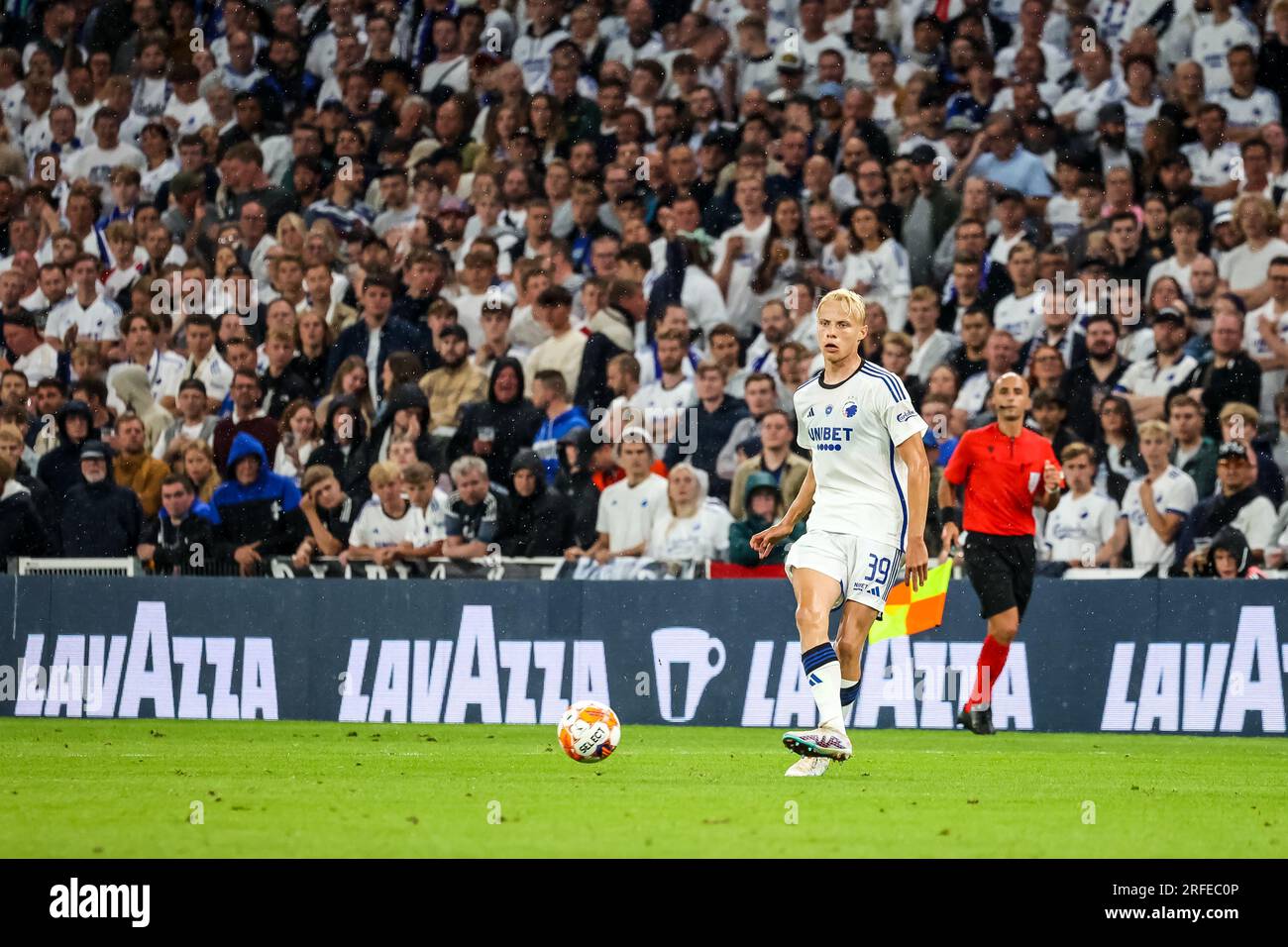Copenhagen, Denmark. 02nd Aug, 2023. Oscar Hojlund (39) of FC ...