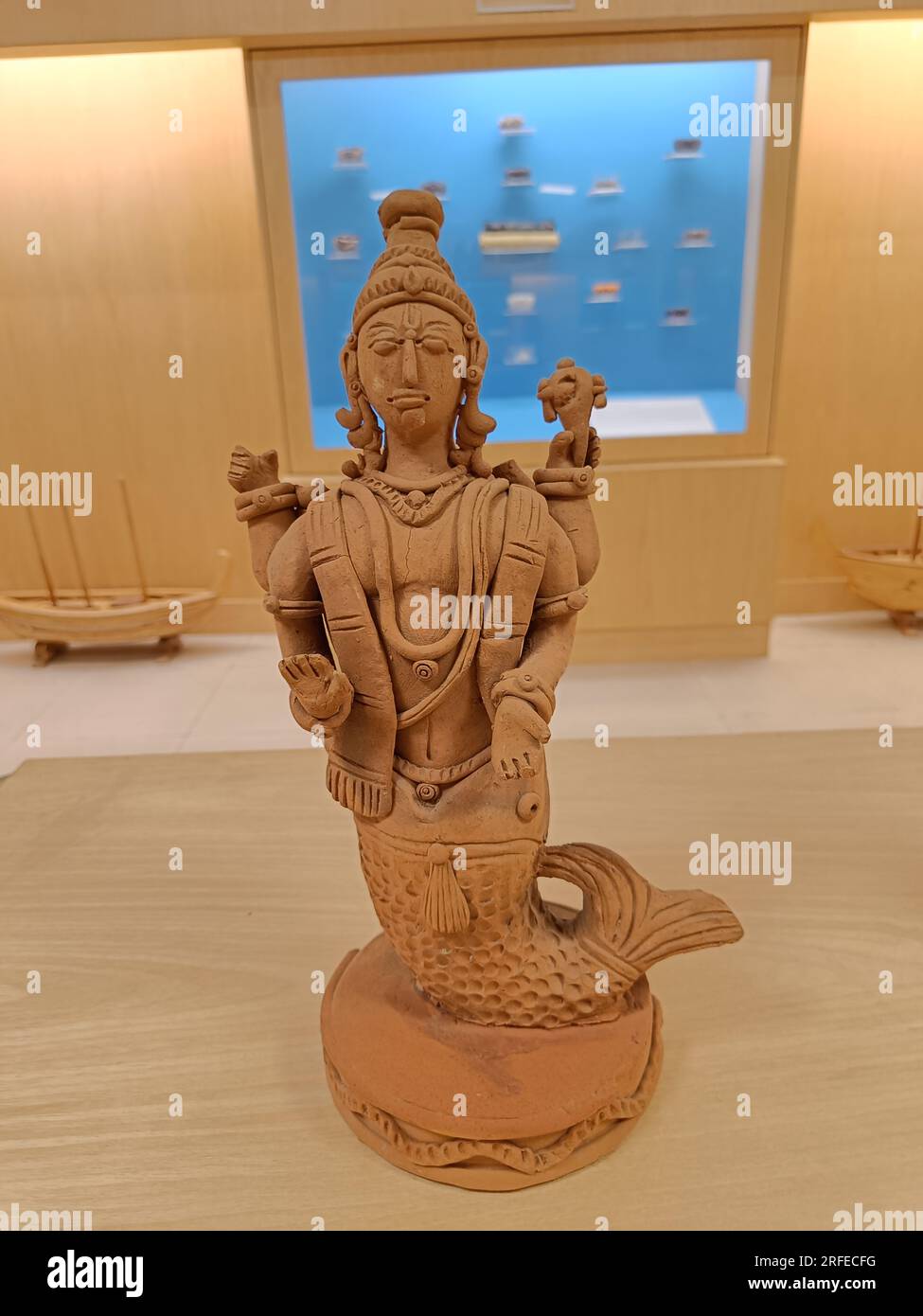 Matsya (fish) is the fish avatar of the Hindu god Vishnu Stock Photo ...