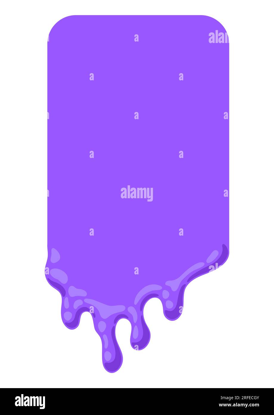 Dripping flowing slime. Toxic mucus smudges drips. Leaking paint streak ...