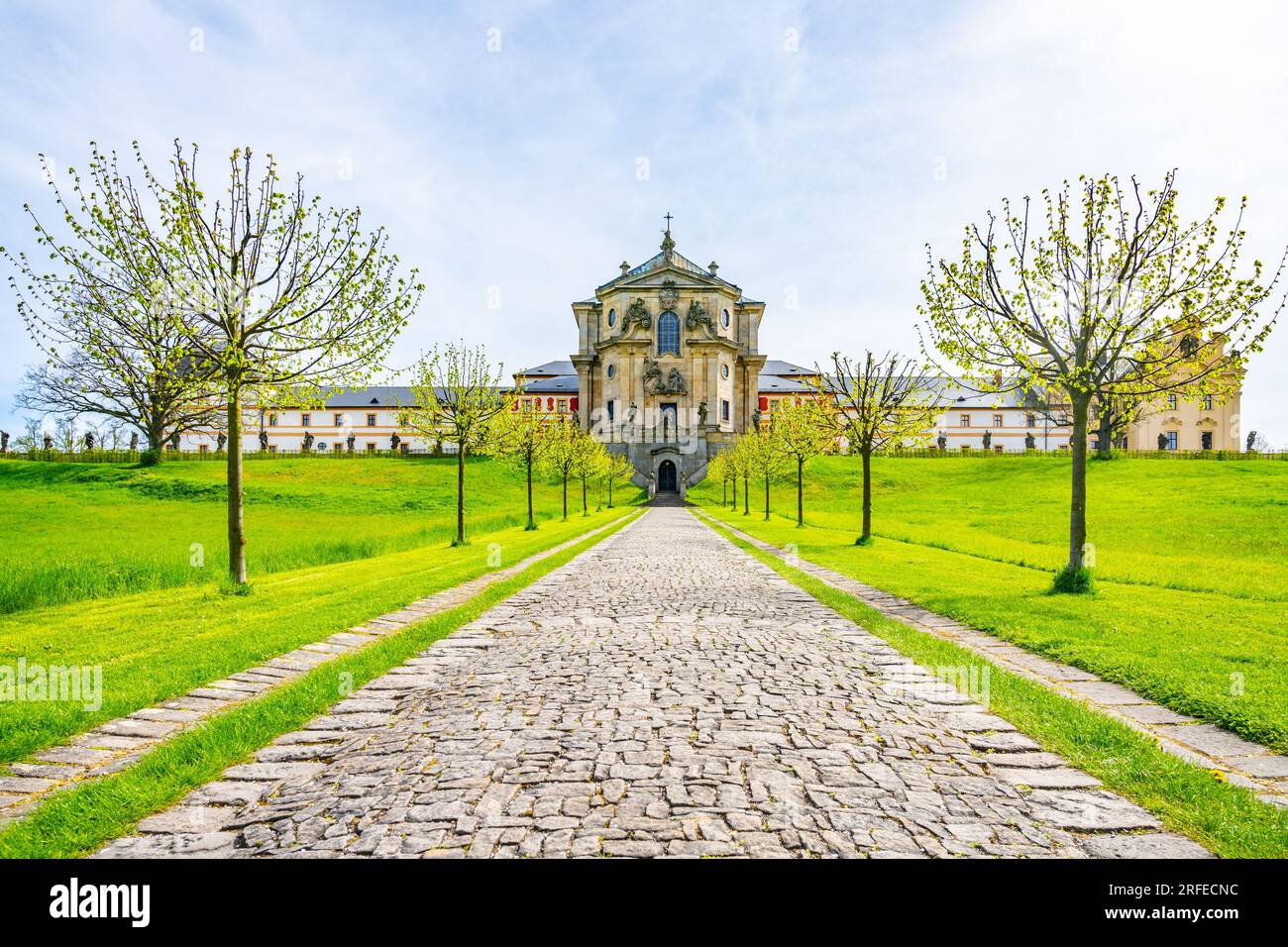 Access path with alley to Kuks baroque hospital complex, Czech Republic ...