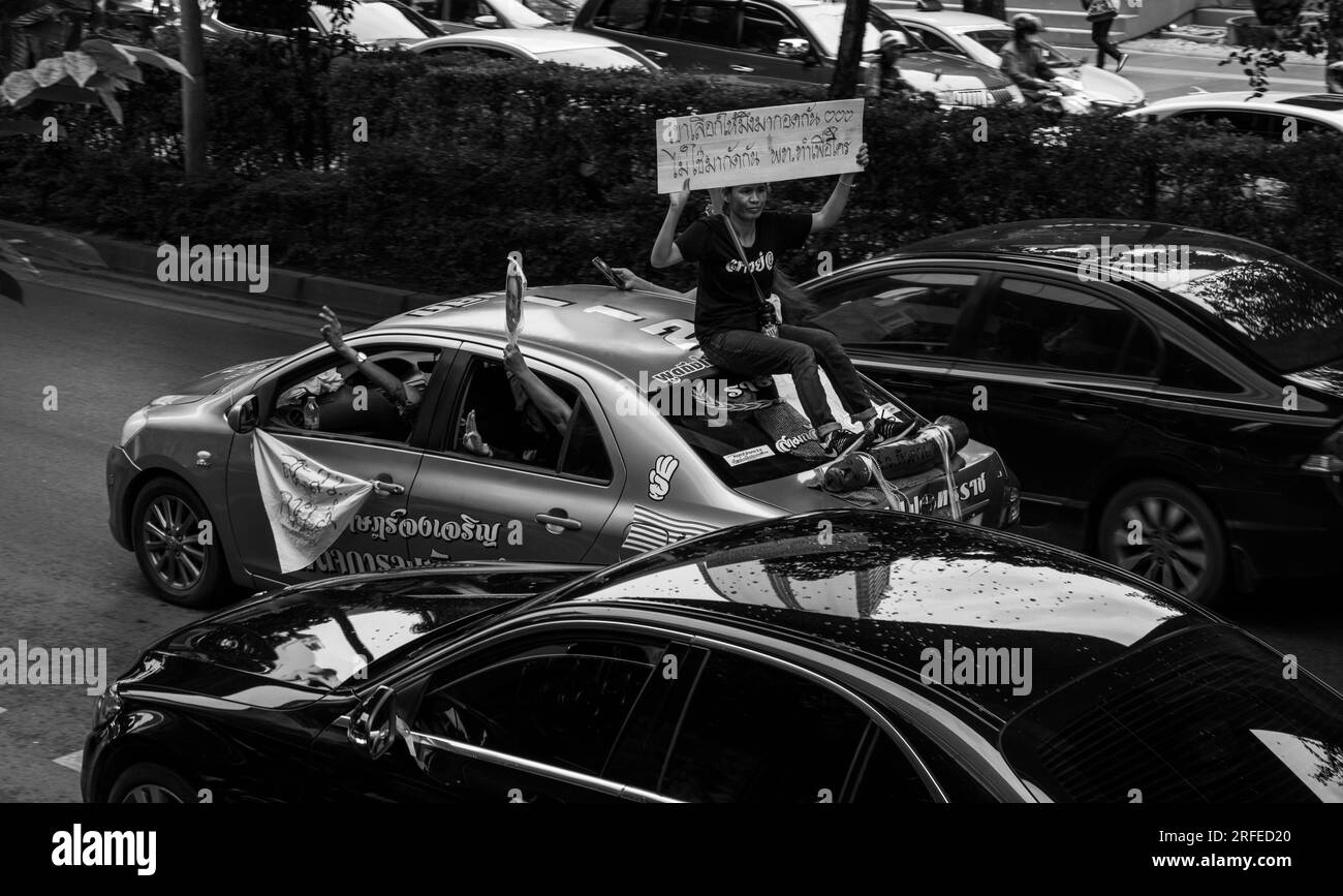 Bangkok Car Mob & Protests Wed 2nd Aug 2023 Stock Photo - Alamy