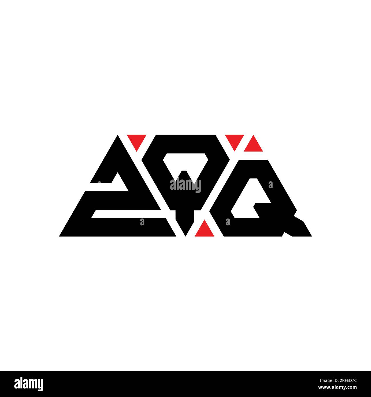 ZQQ triangle letter logo design with triangle shape. ZQQ triangle logo ...