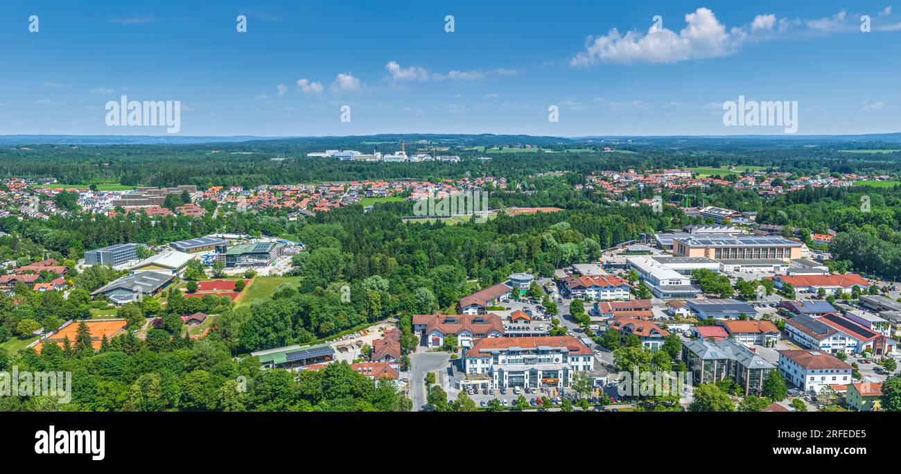 The upper bavarian town of Penzberg from above Stock Photo - Alamy