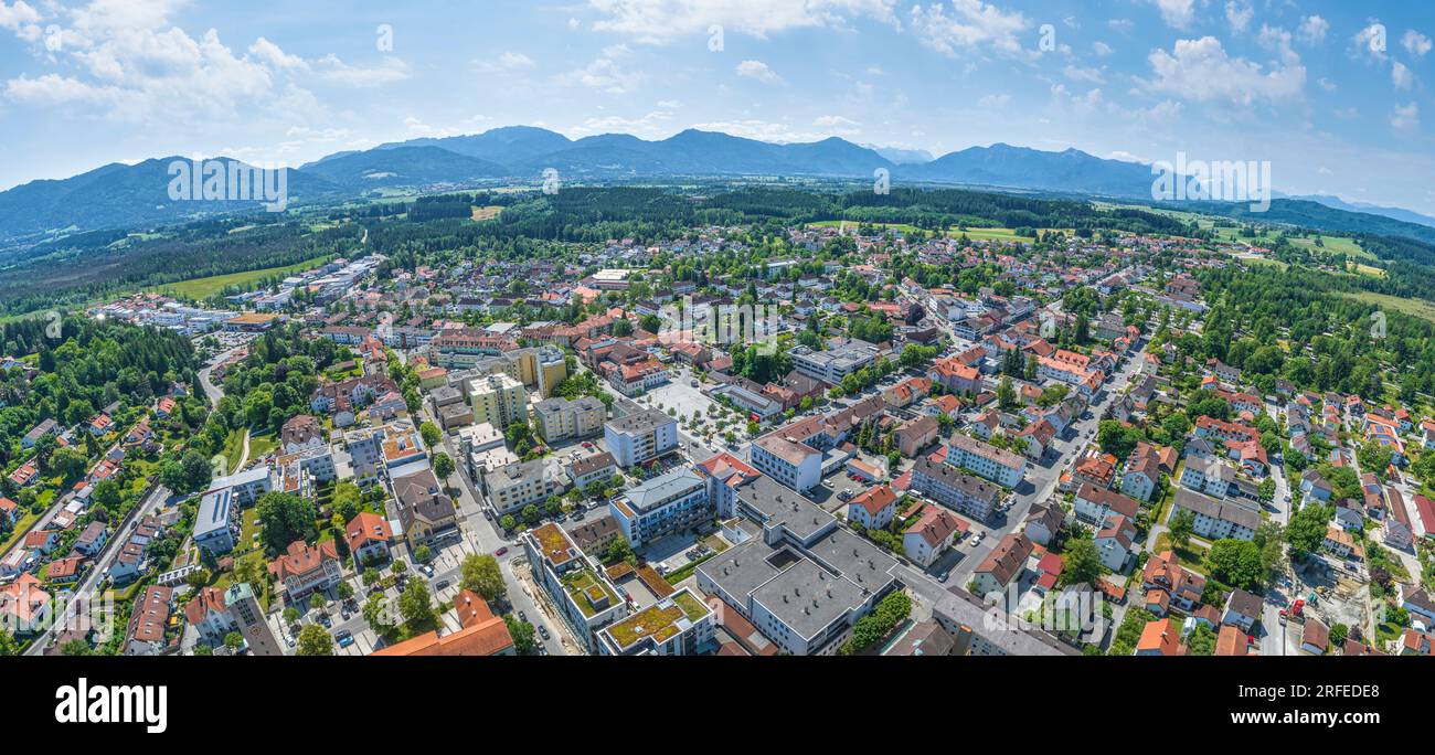 The upper bavarian town of Penzberg from above Stock Photo - Alamy