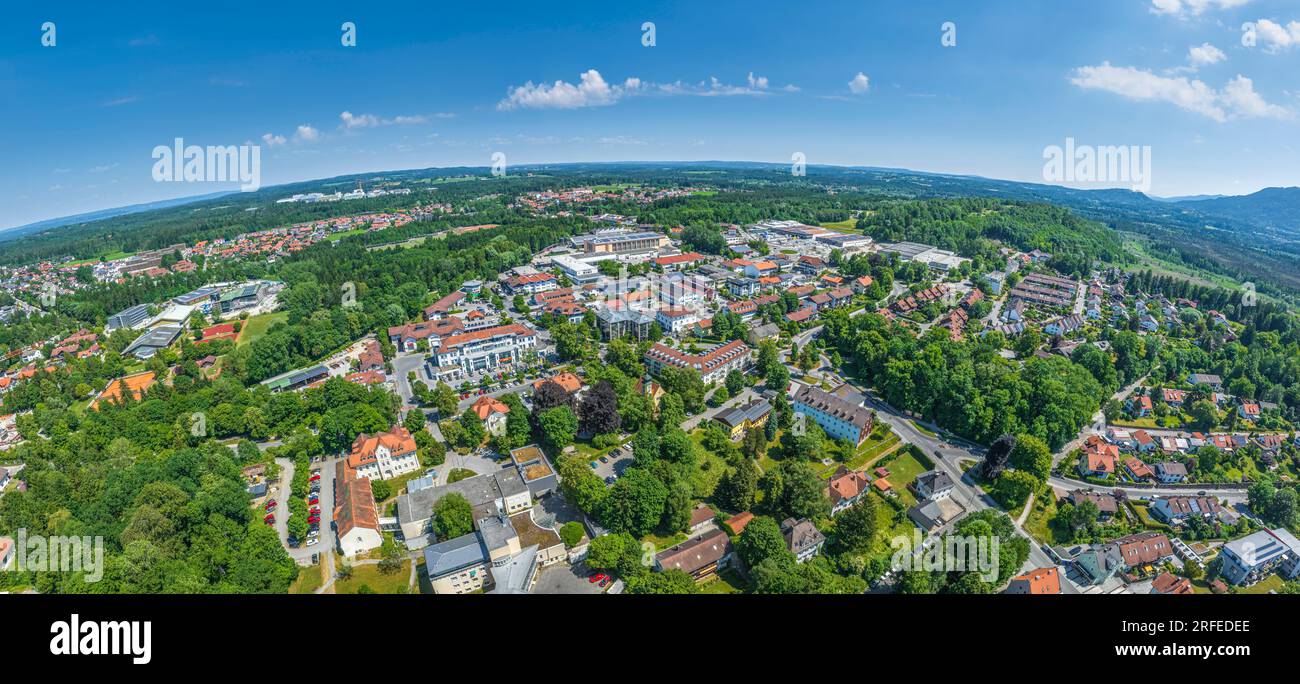The upper bavarian town of Penzberg from above Stock Photo - Alamy