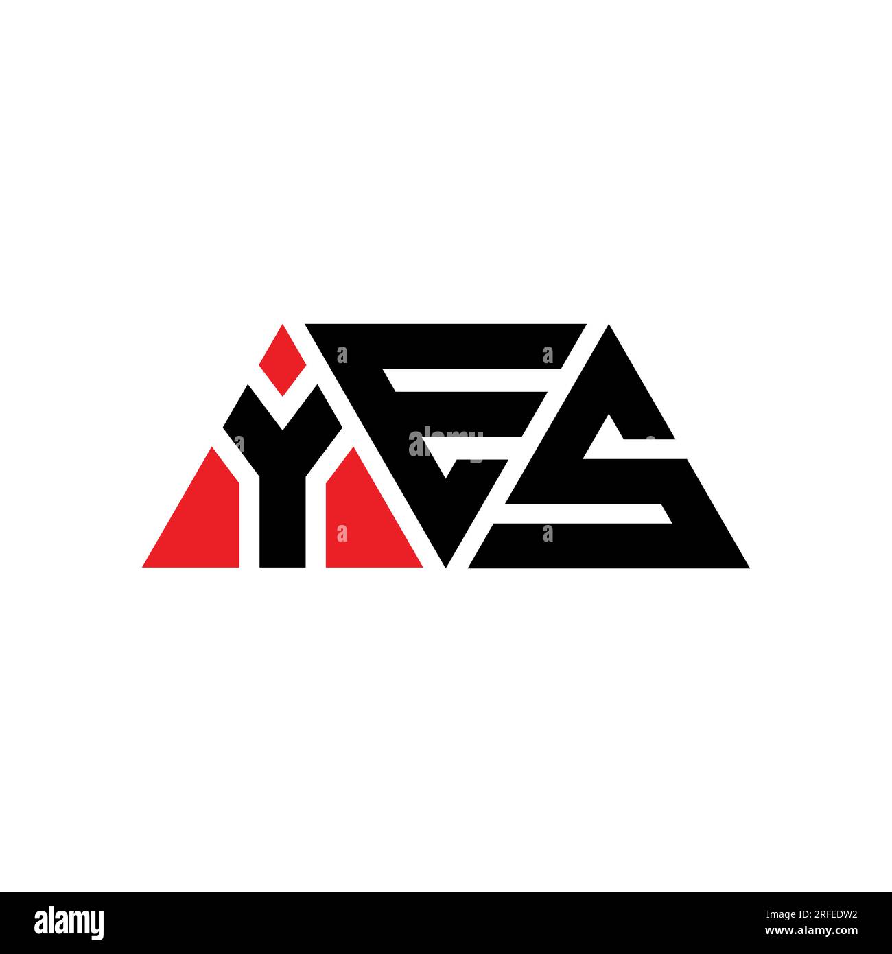 YES triangle letter logo design with triangle shape. YES triangle logo ...