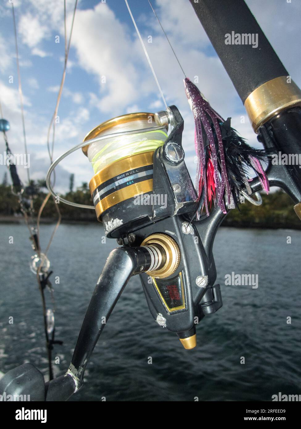 Deep sea fishing in Antigua Stock Photo - Alamy