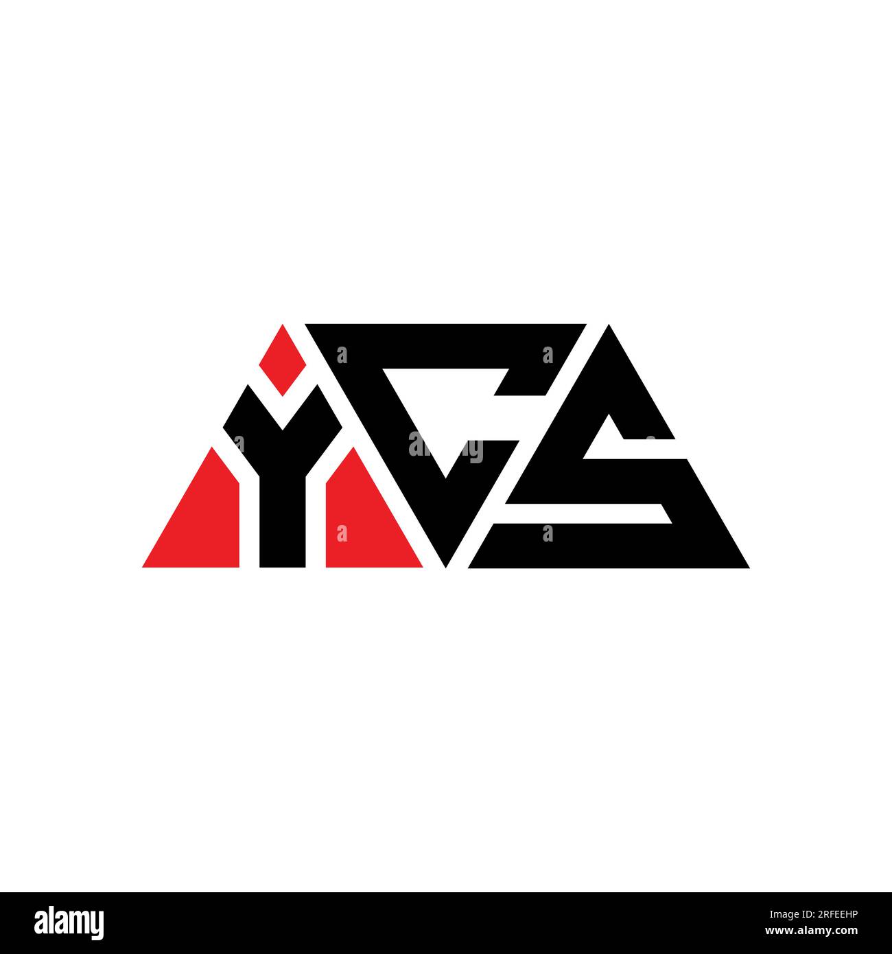 YCS triangle letter logo design with triangle shape. YCS triangle logo design monogram. YCS ...