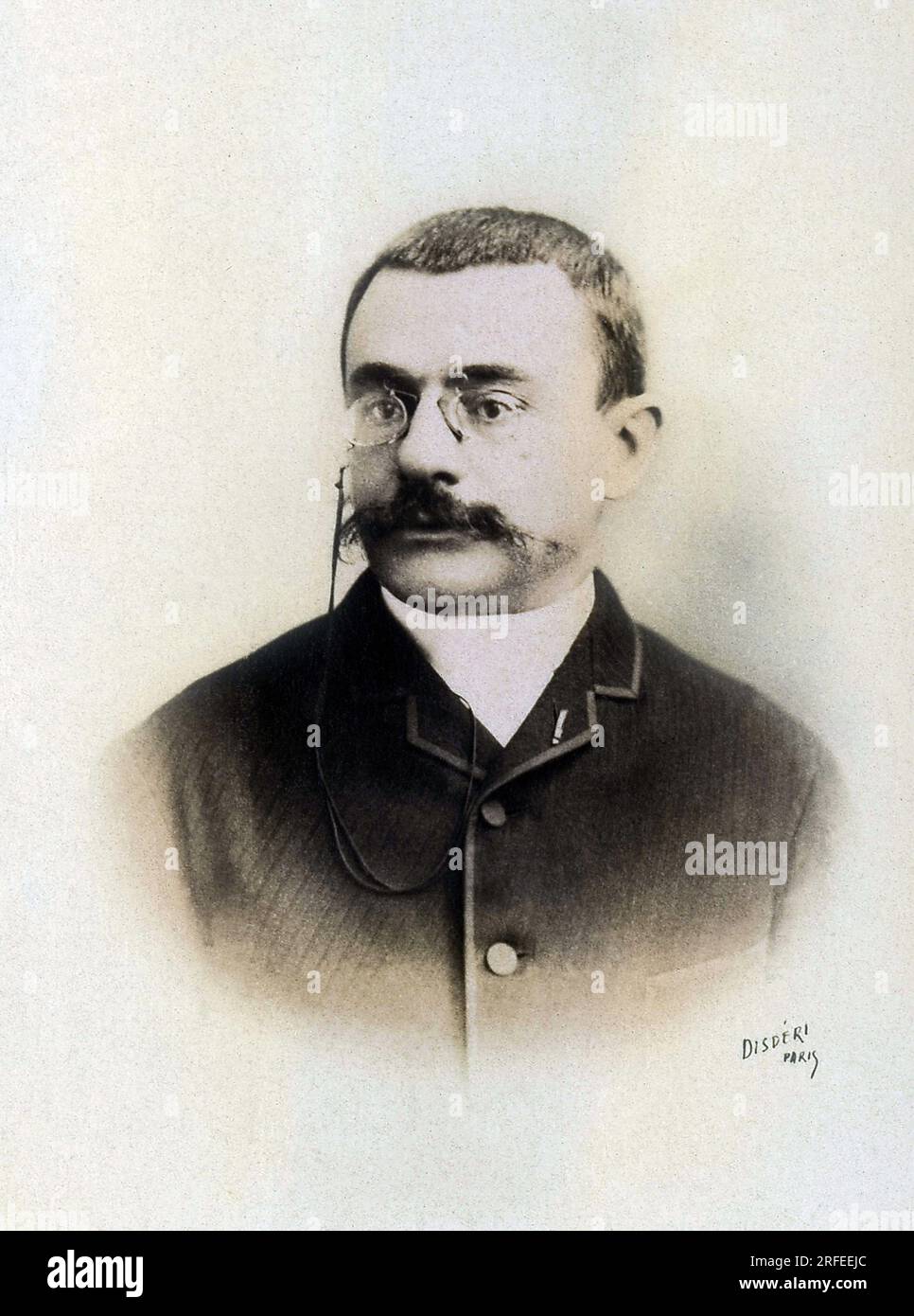 Portrait de Theophile Delcasse (1852-1923), homme politique francais ...