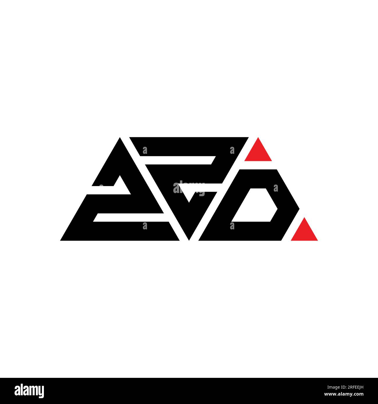ZZD triangle letter logo design with triangle shape. ZZD triangle logo design monogram. ZZD ...