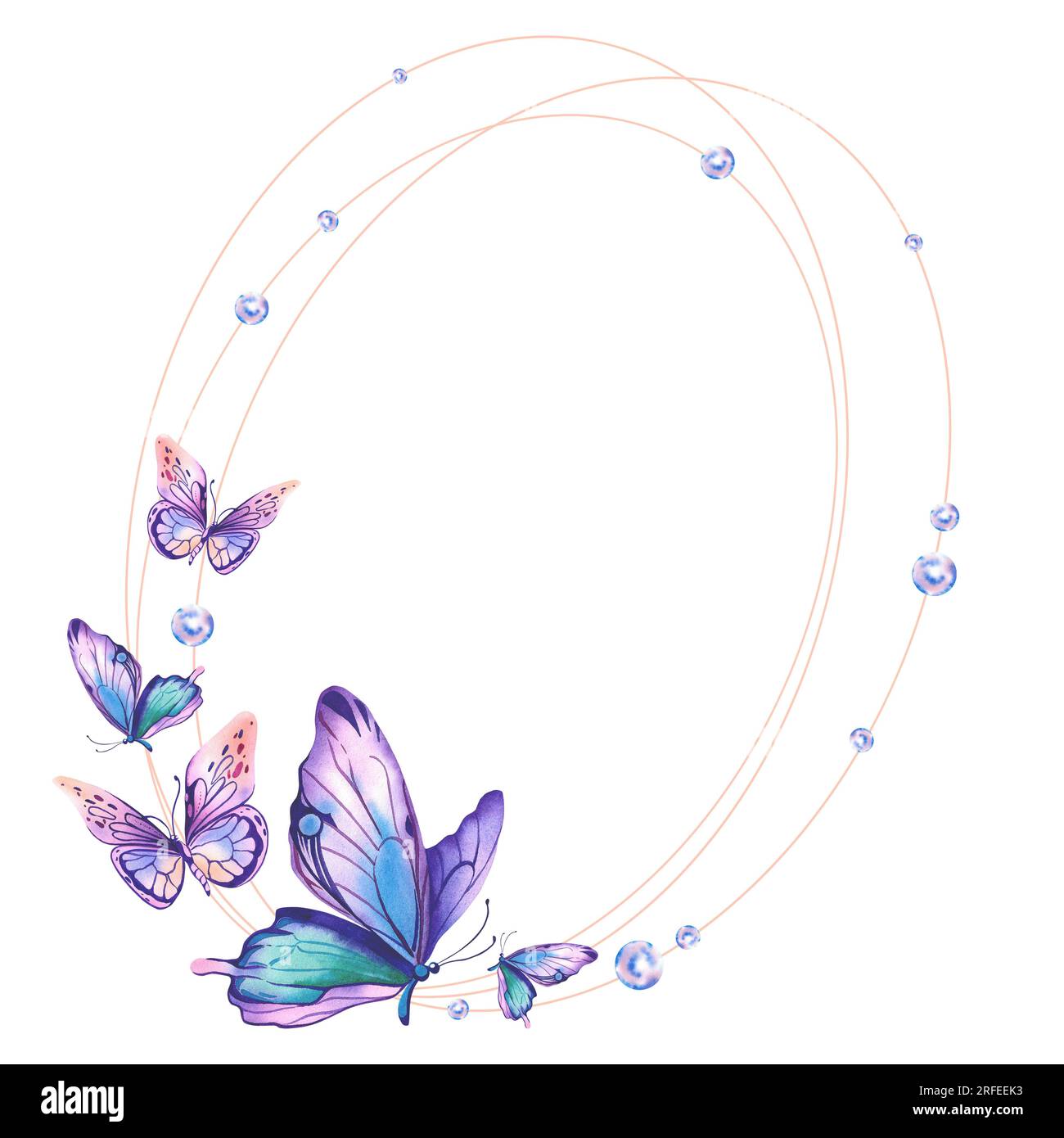 Purple Butterfly Frame