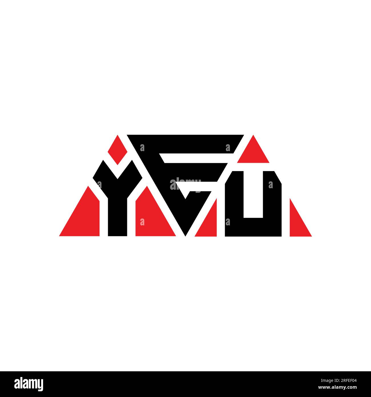 YEU triangle letter logo design with triangle shape. YEU triangle logo ...