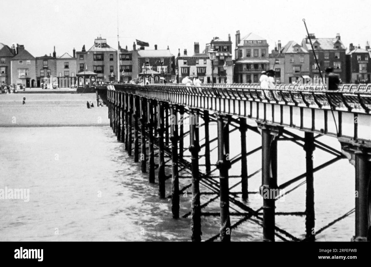 Deal Pier, Victorian period Stock Photo - Alamy