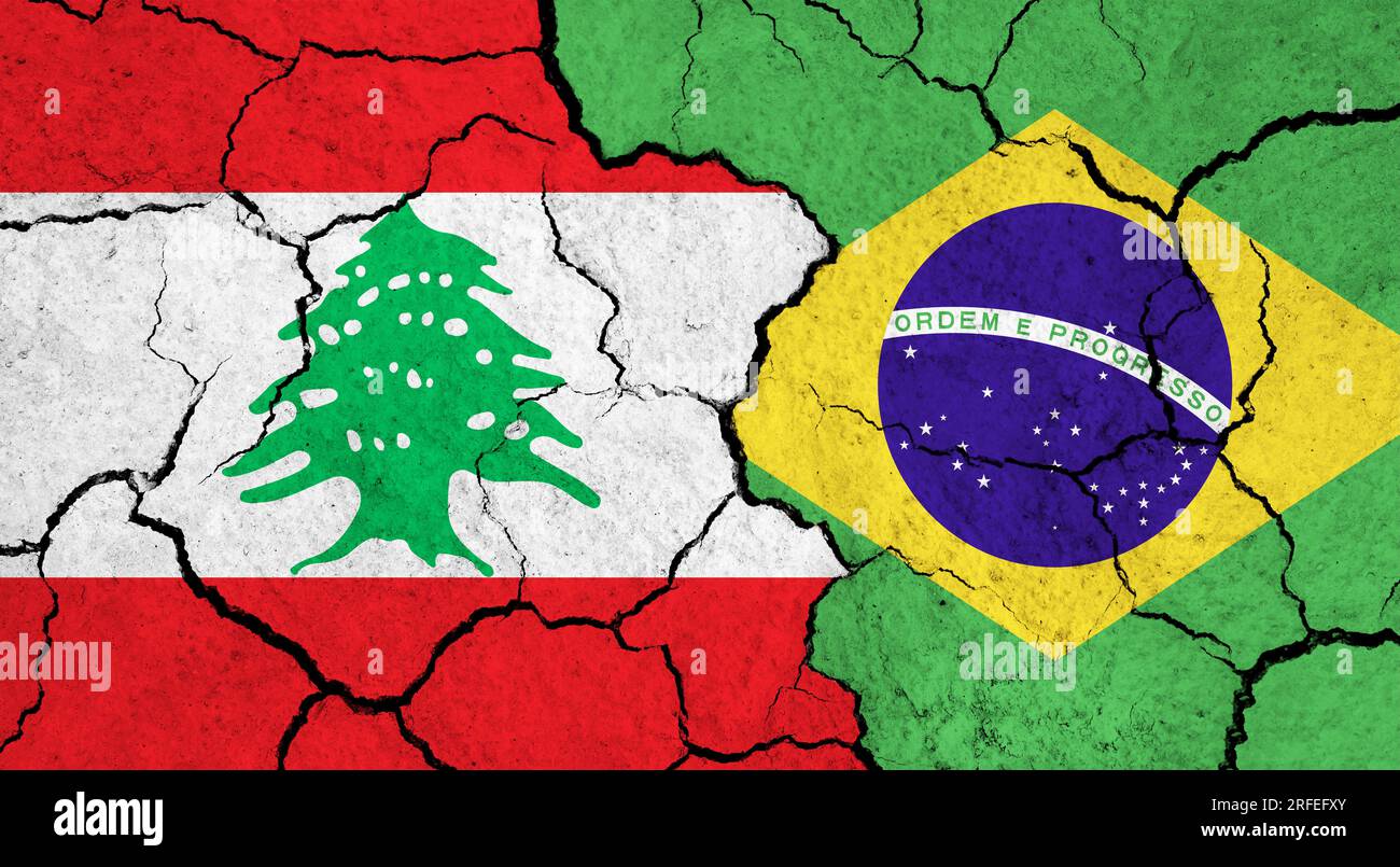 Lebanon brazil flag hi-res stock photography and images - Alamy