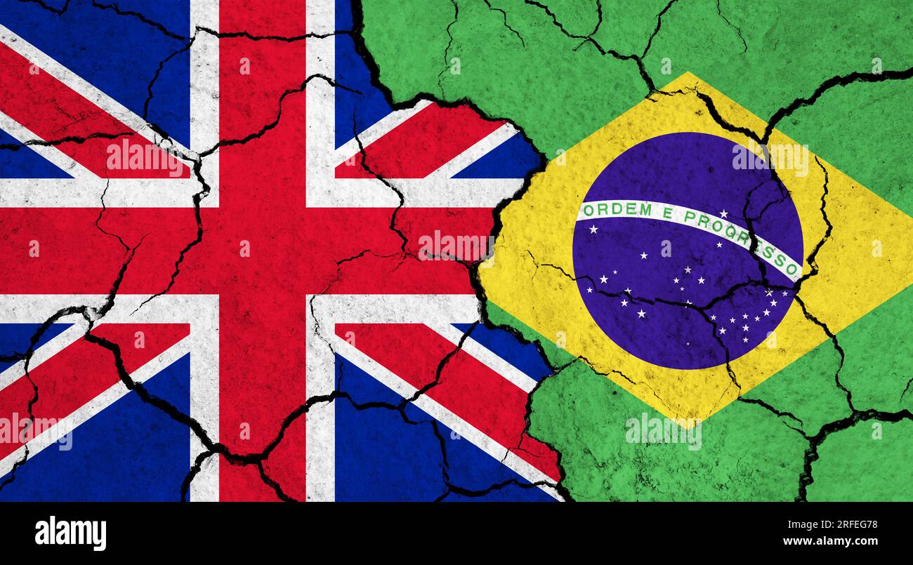 Brazil united kingdom flag hi-res stock photography and images - Alamy