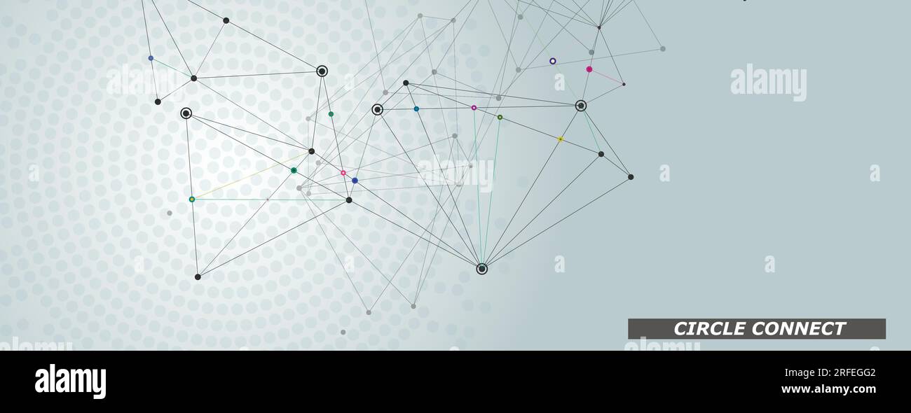 Template for web design. Digital technology background. Communication ...