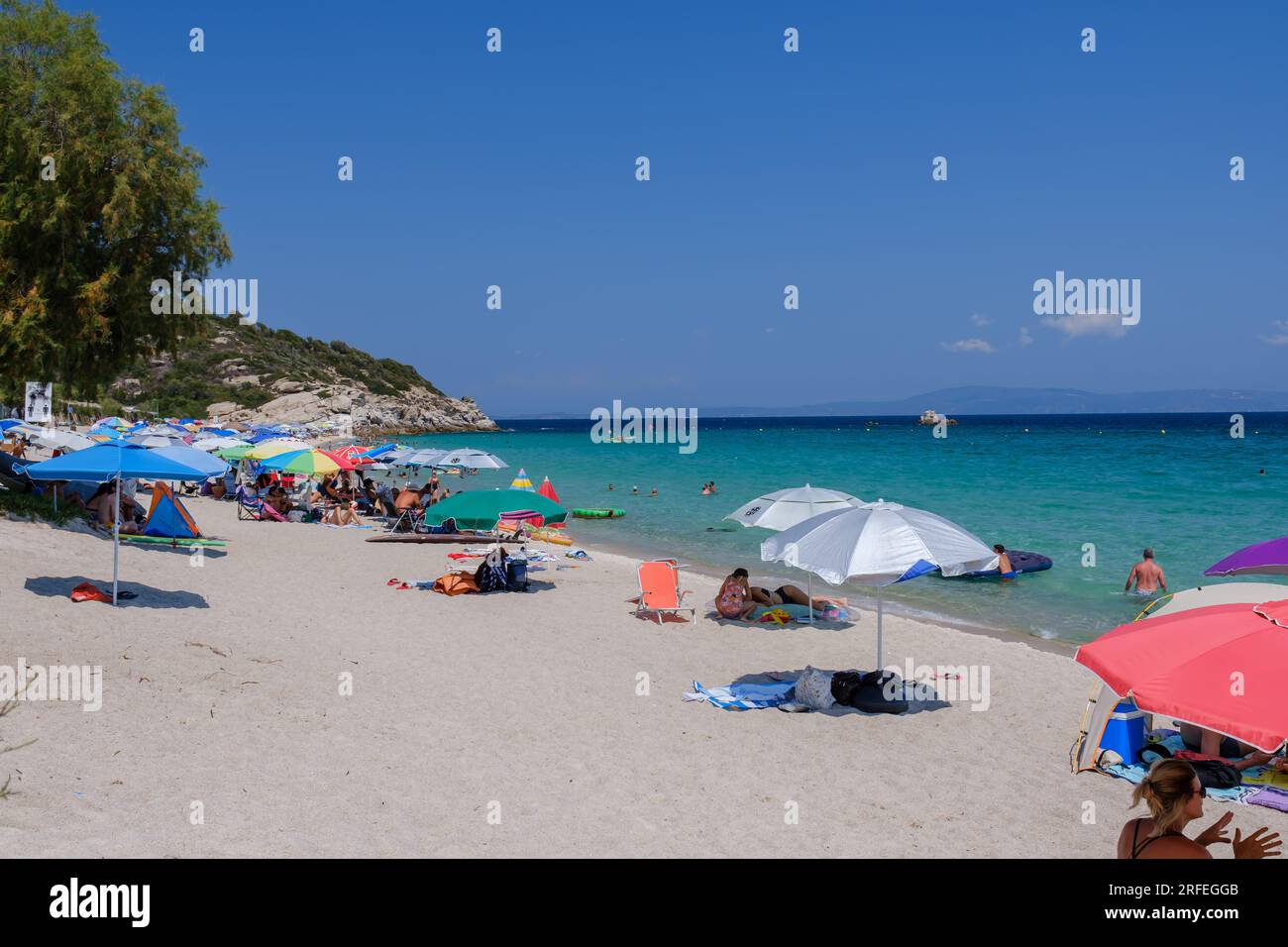 Armenistis, Greece - August 18, 2021 : Panoramic view of the beautiful ...