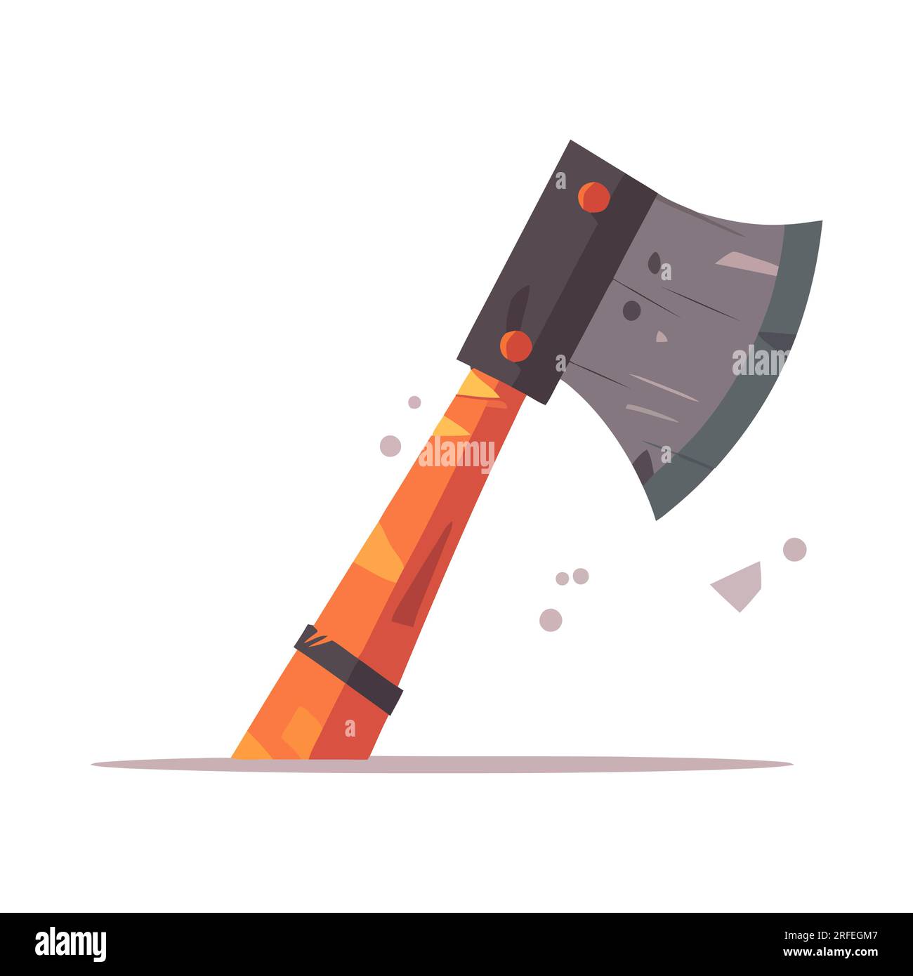 Axe icon isolated. Image of abstract axe. Axe logo design in flat ...