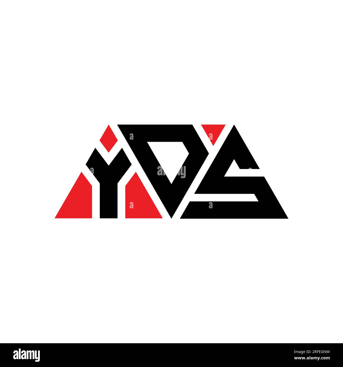 YDS triangle letter logo design with triangle shape. YDS triangle logo ...