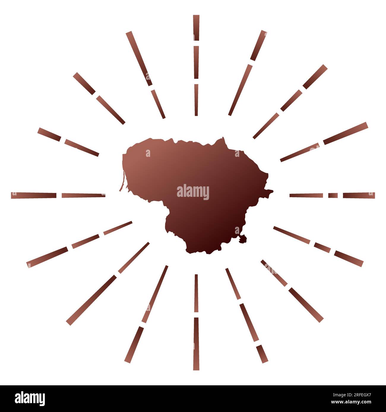 Map lithuania in europe Stock Vector Images - Alamy