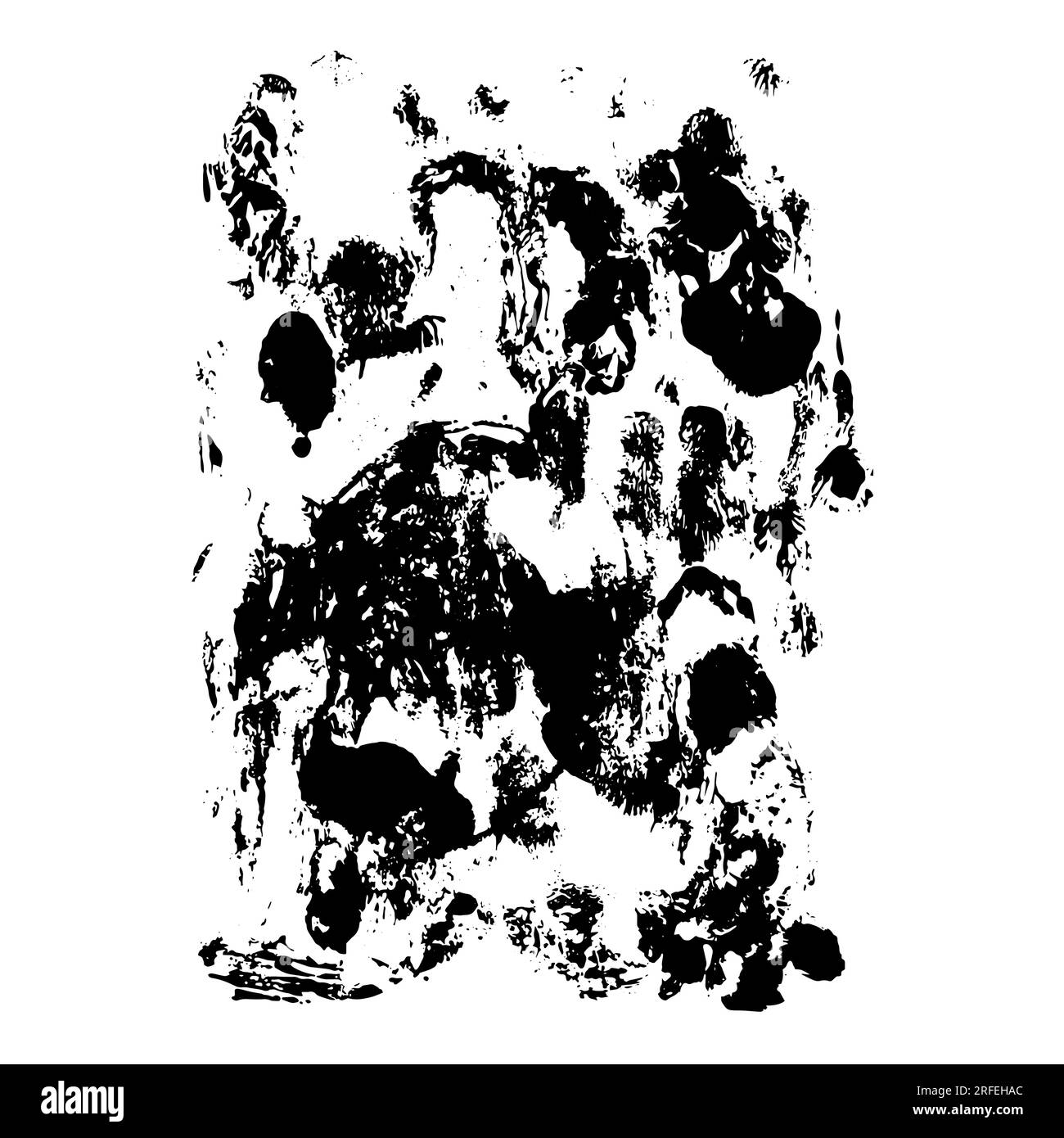Dirty smeared grunge texture with the black blots and brush strokes ...