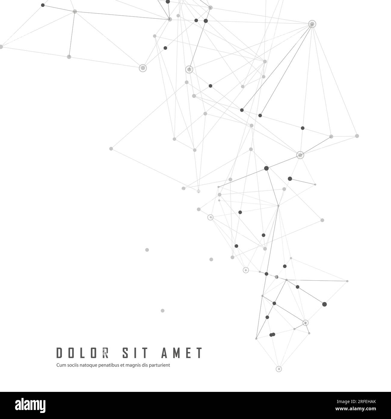 Abstract connect dot line for concept design. Futuristic pattern. Black abstract geometric ...